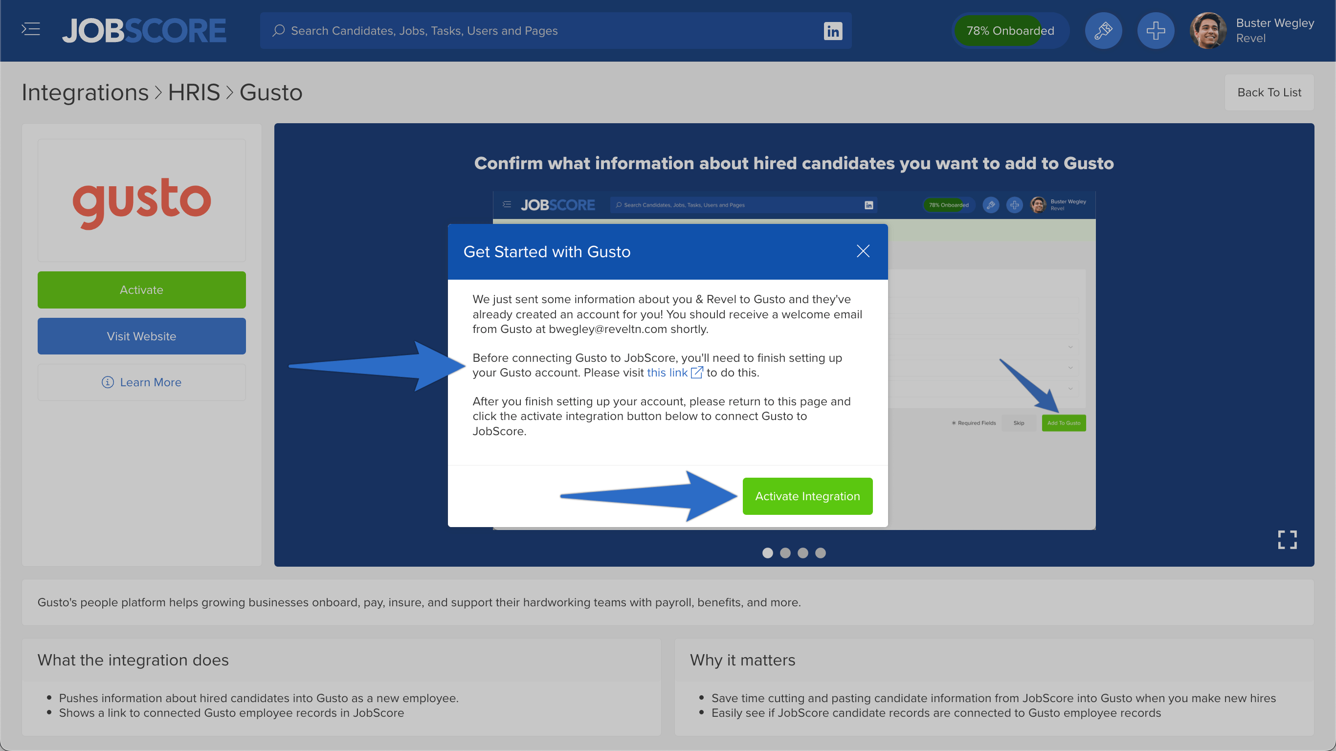 How do I use the Gusto HRIS integration? – JobScore Help
