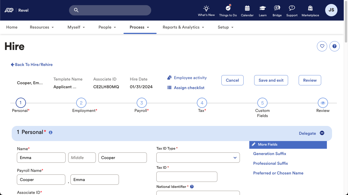 How do I use the ADP Workforce Now® HRIS integration? – JobScore Help