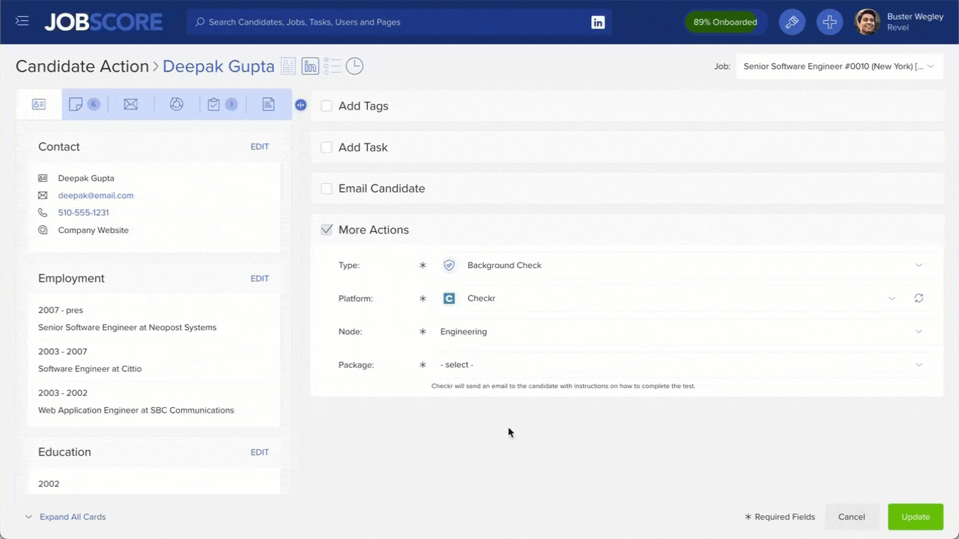How do I use the Checkr background check integration? – JobScore Help