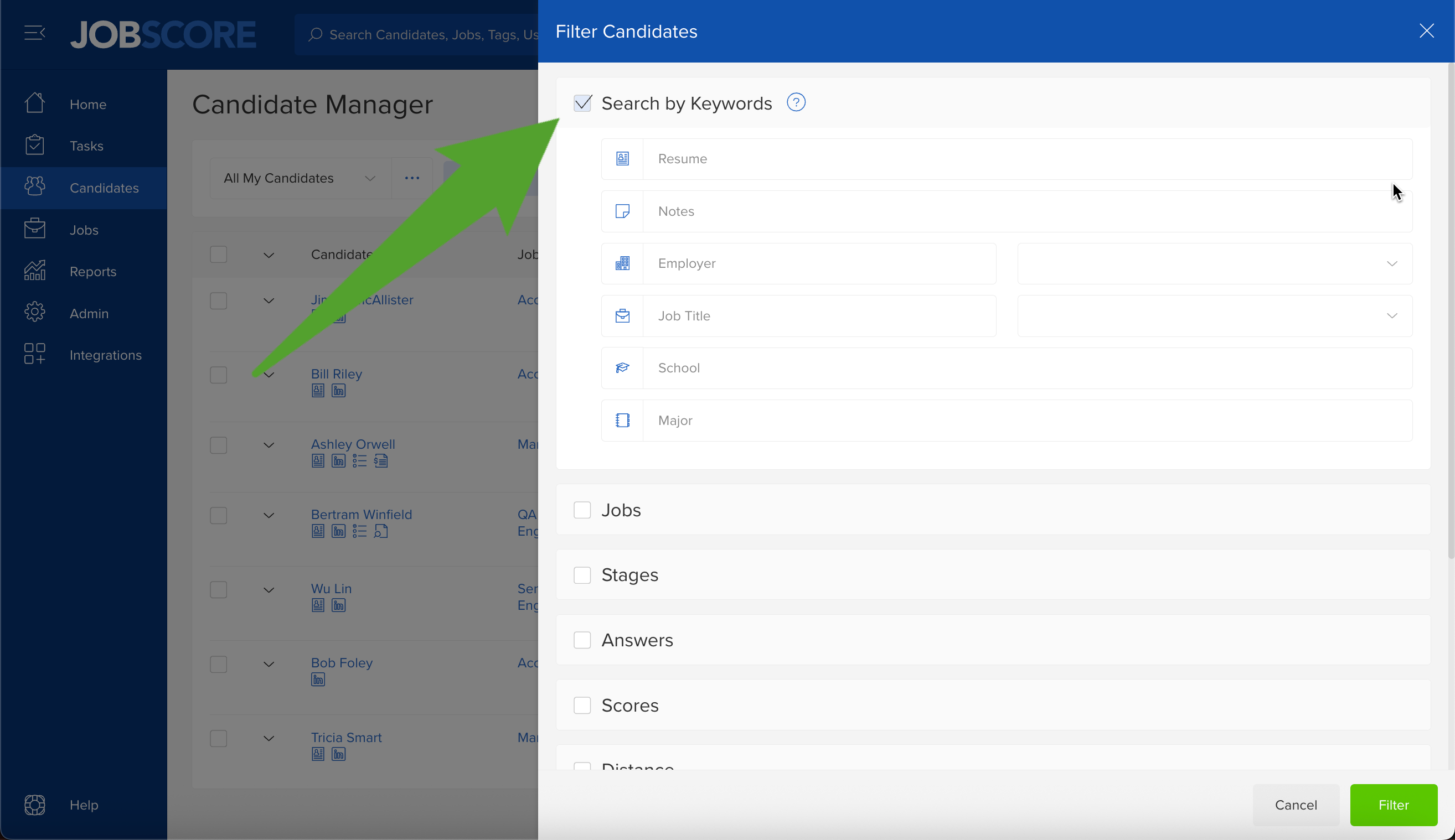 Search & Recommendation Overview – JobScore Help